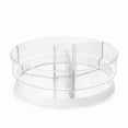Mainstays Clear Lazy Susan Turntable Set with 3 Removable Bins for ...