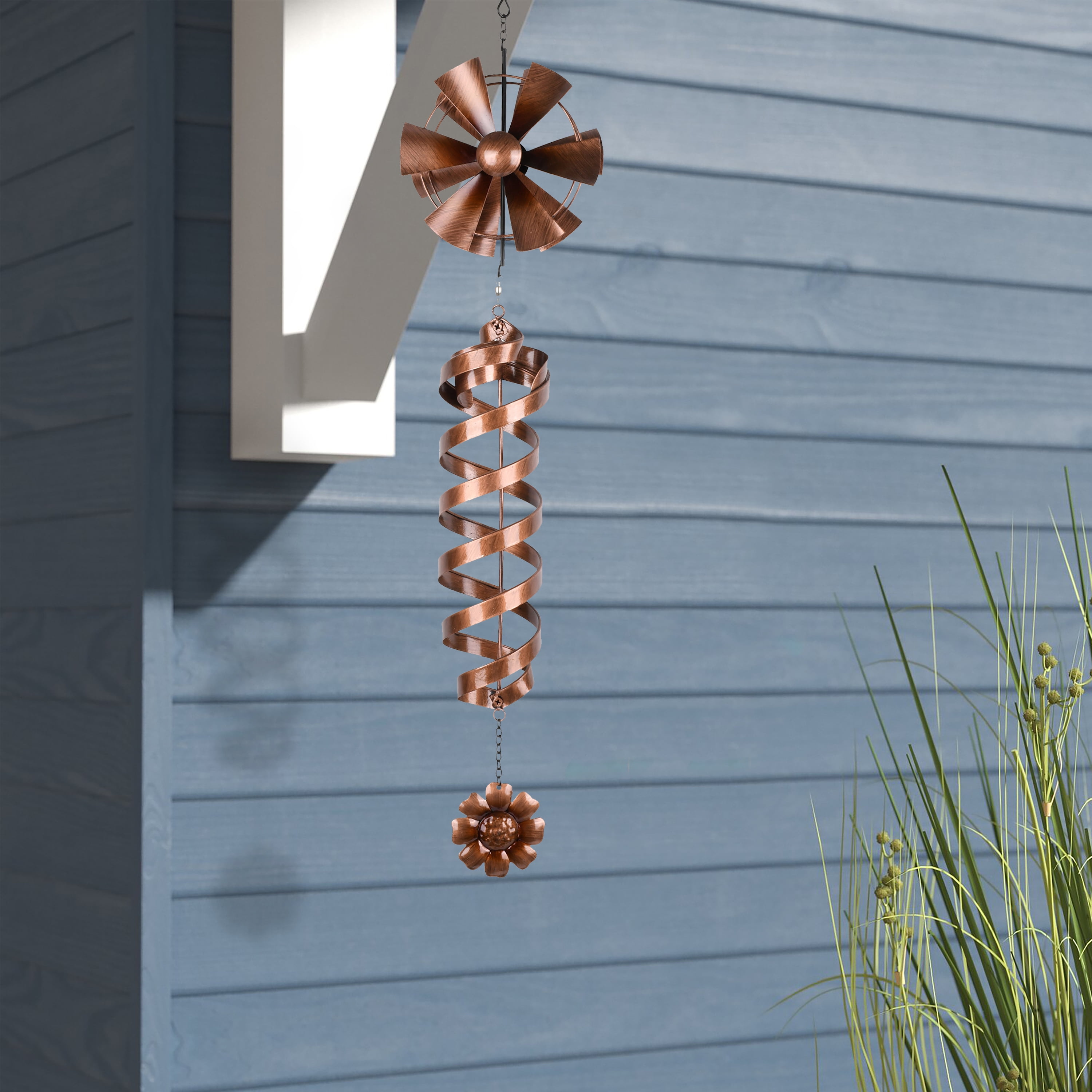 Mainstays Outdoor 28"H Metal Cooper Kinetic Spinner - Walmart Business ...