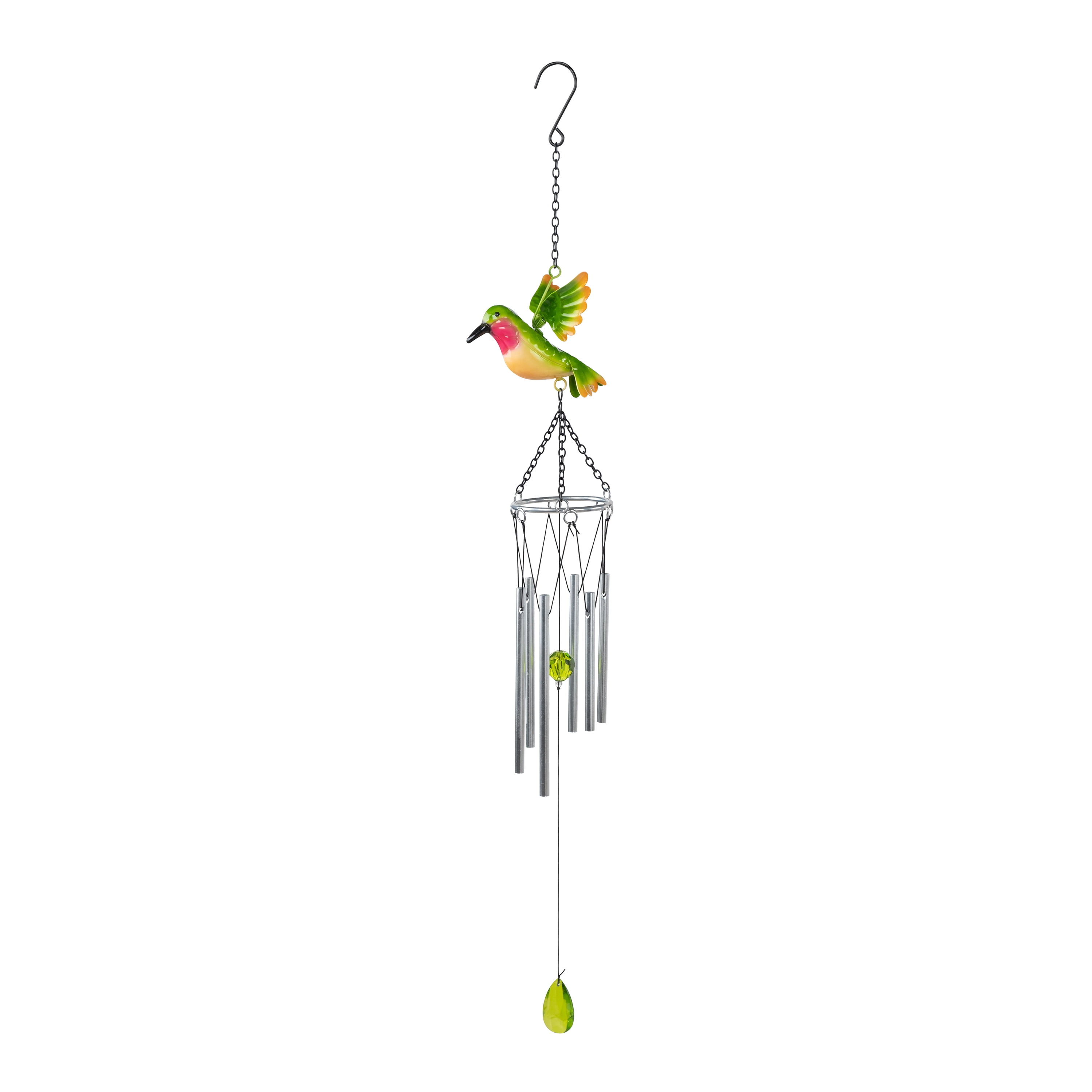 Mainstays Outdoor 30"H Hummingbird Metal Wind Chime, 0.26 lb weight ...