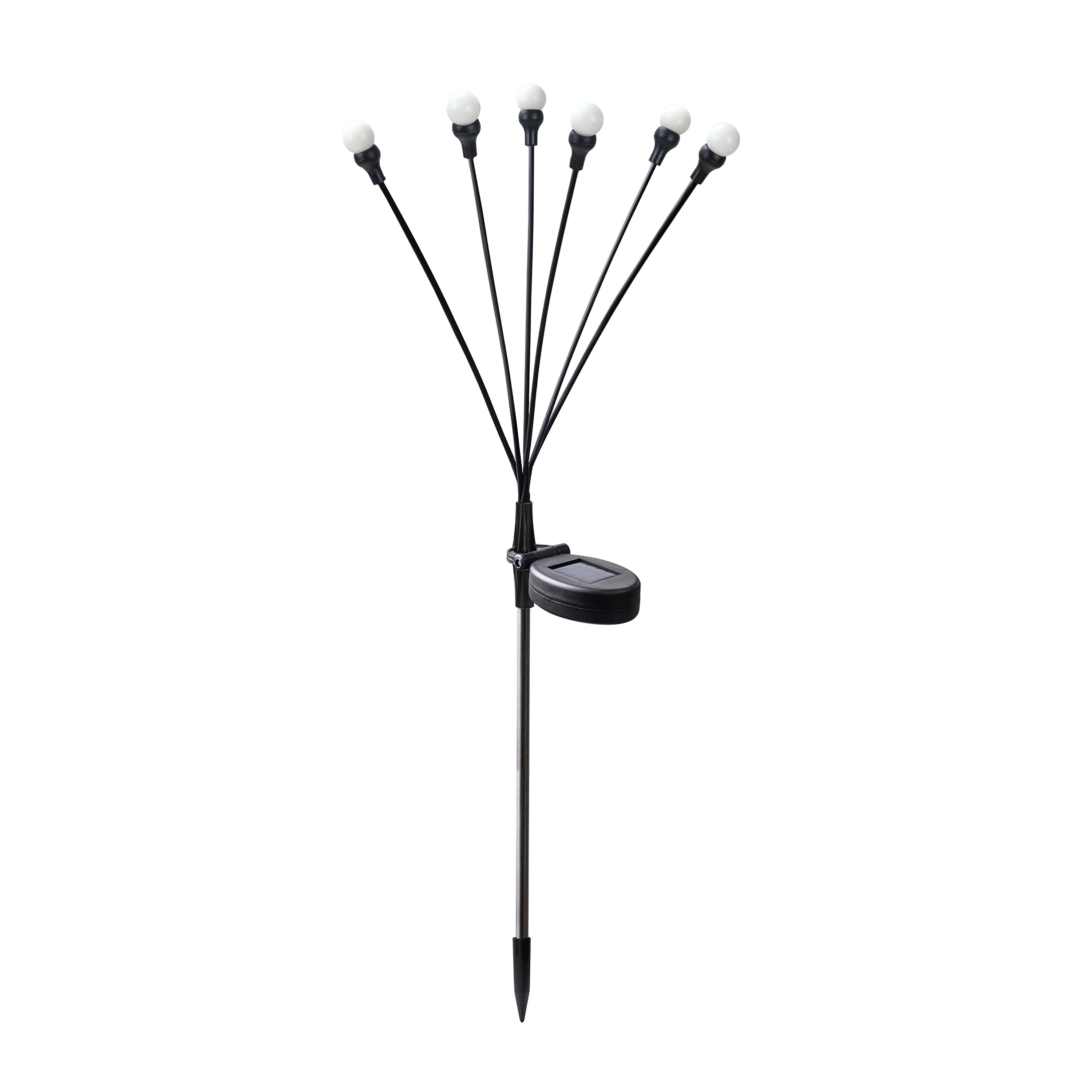 Mainstays Outdoor 6 LED Solar Fairy Lighting Stake, 6.7"W*3.5"D*28.4"H ...