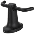 Mainstays Oval Style Steel Robe Hook, Matte Black, 3.23 in x 2.17 in x ...