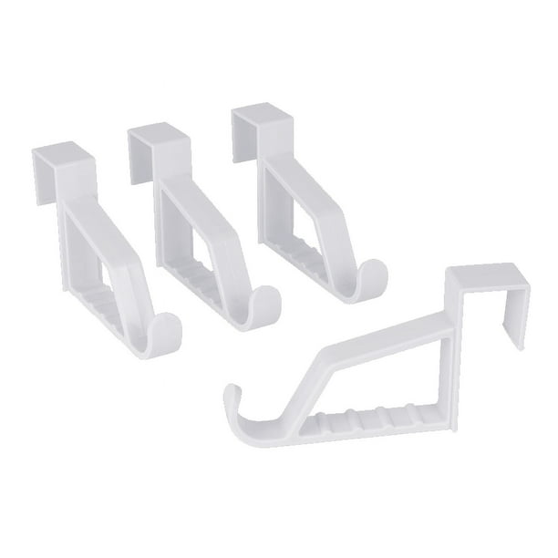 Mainstays Over the Door Valet Plastic Hanging Organizer Hooks- Set of 4 ...