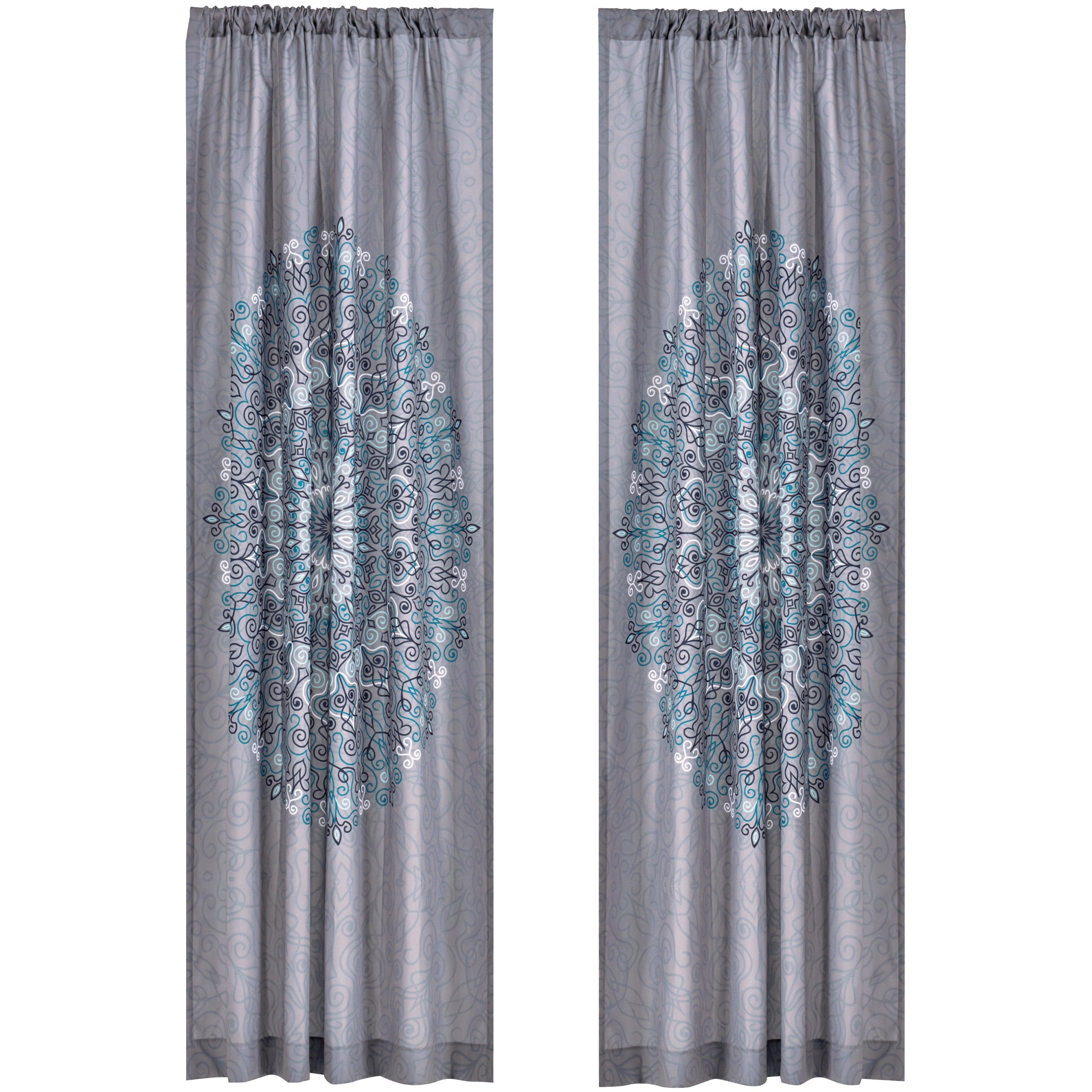 Mainstays Oversized Medallion Panel, Set of 2 - Walmart.com