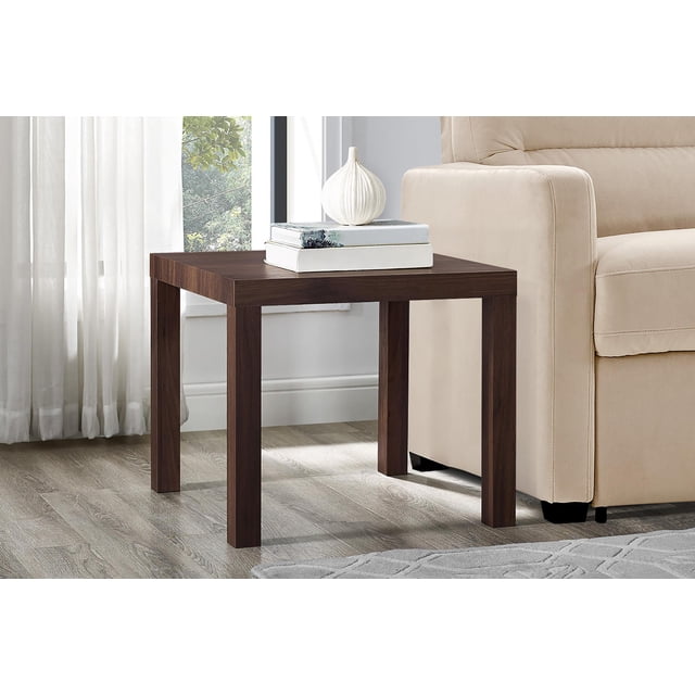 Mainstays Parsons End Table, Canyon Walnut - Walmart Business Supplies