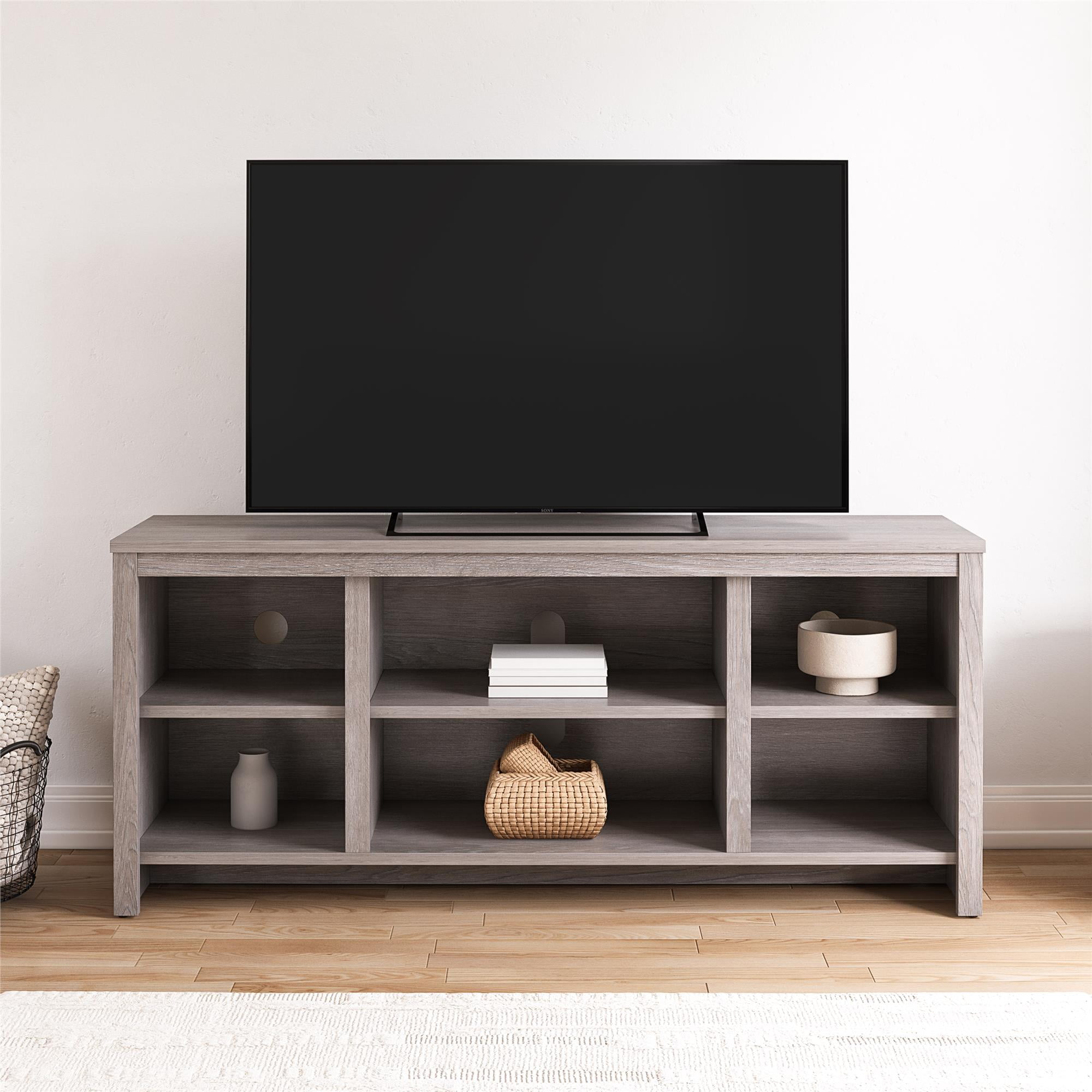 Mainstays Parsons TV Stand for TVs up to 50", Gray - Walmart.com