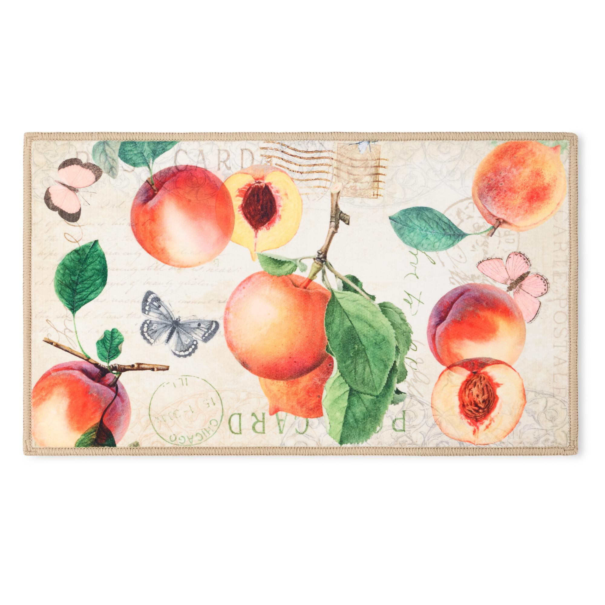 Mainstays Peaches Kitchen Mat, Multicolored, 18" x 30" - Walmart.com
