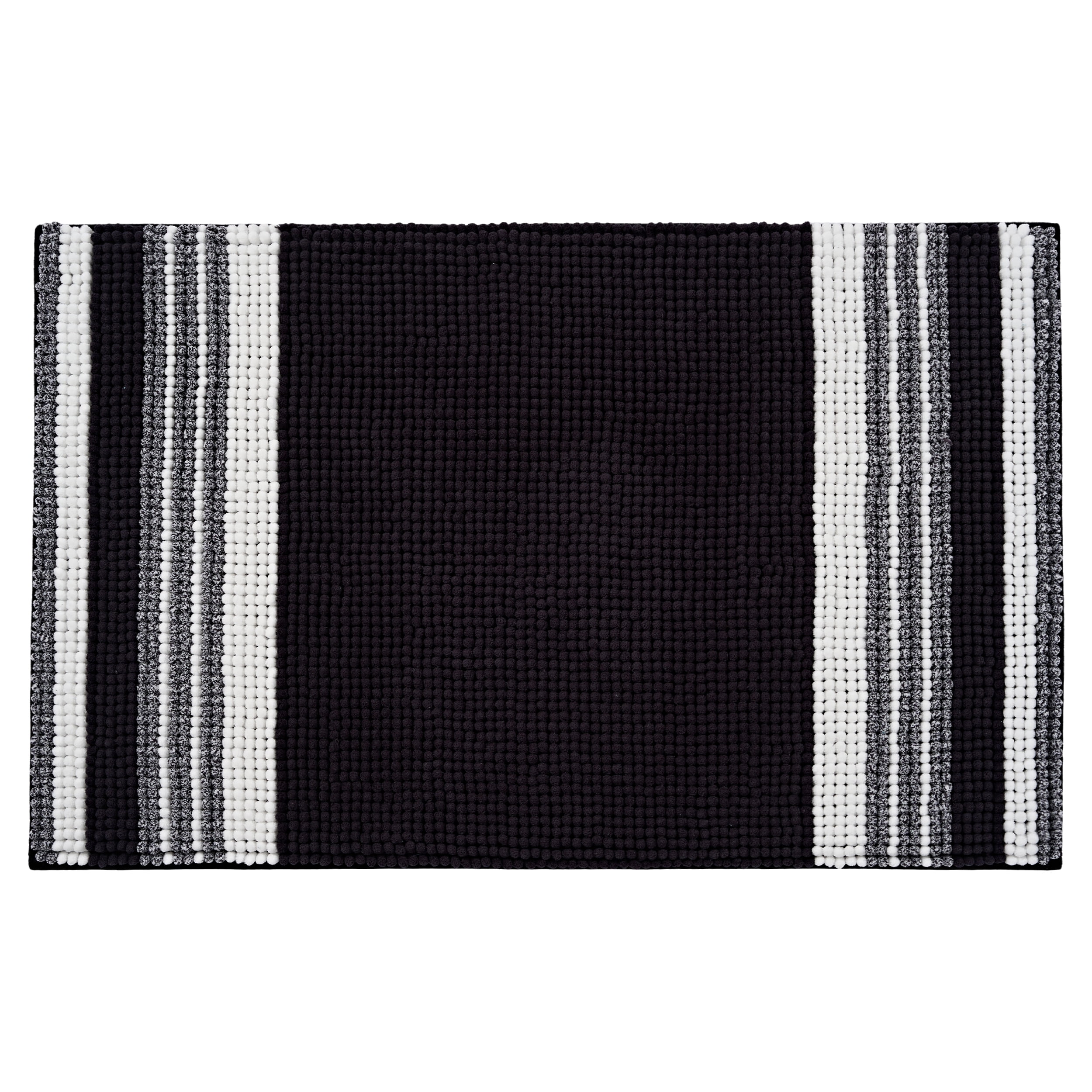 Mainstays Performance Foam Noodle Bath Rug, 20" x 32", Black - Walmart.com