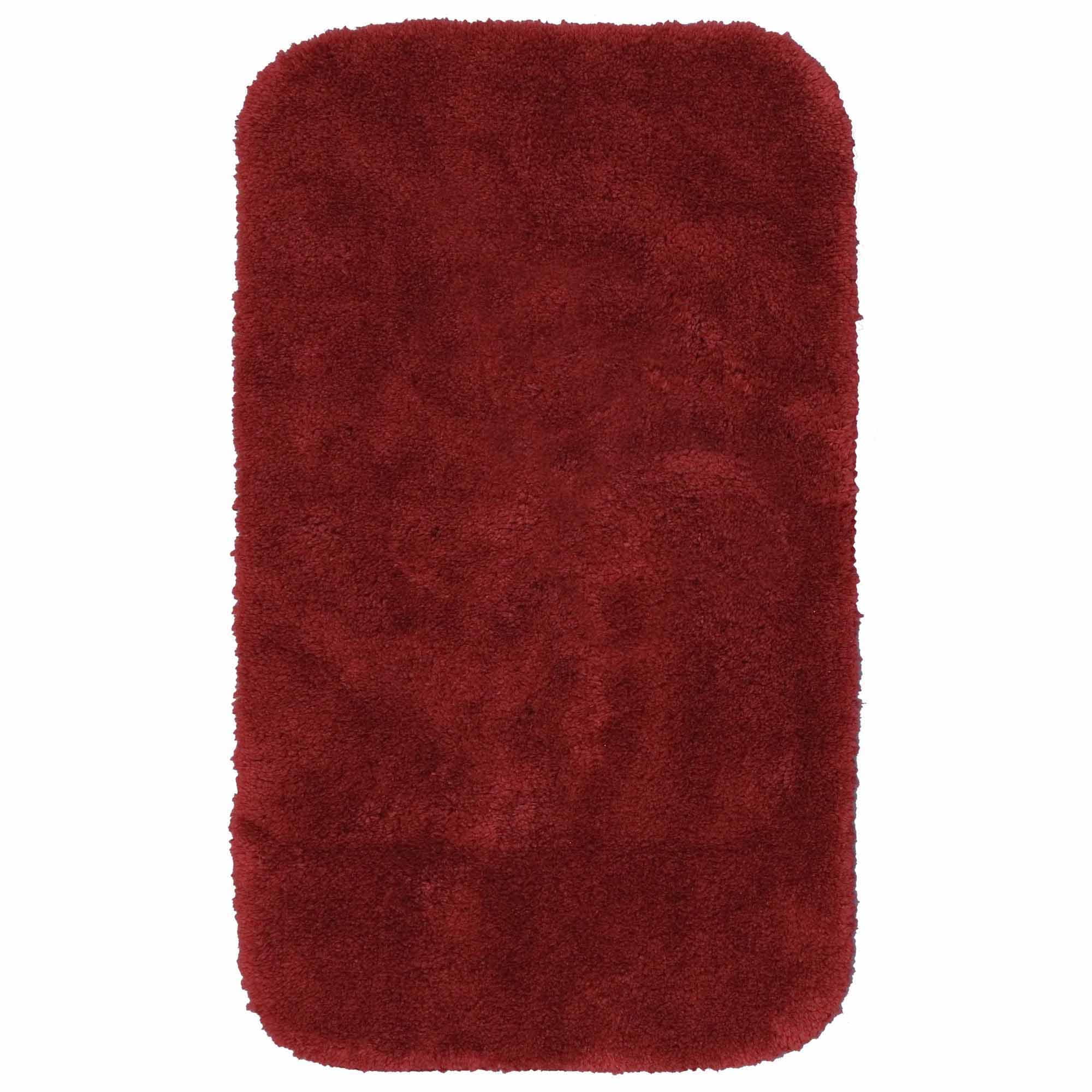 Mainstays Nylon Bath Rug - Red Sedona 19.5 x 34 - Skid Resistant ...
