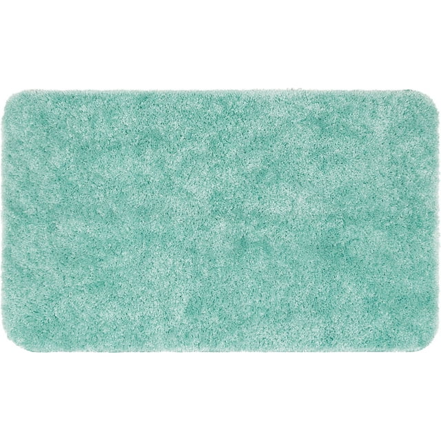 Mainstays Performance Polyester Bath Rug Classic Mint 23 x 39 Luxurious ...