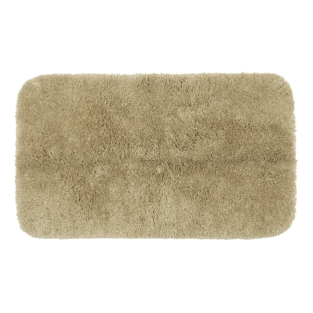 Mainstays Performance Polyester Bath Rug, Papyrus Beige, 23" x 39 ...