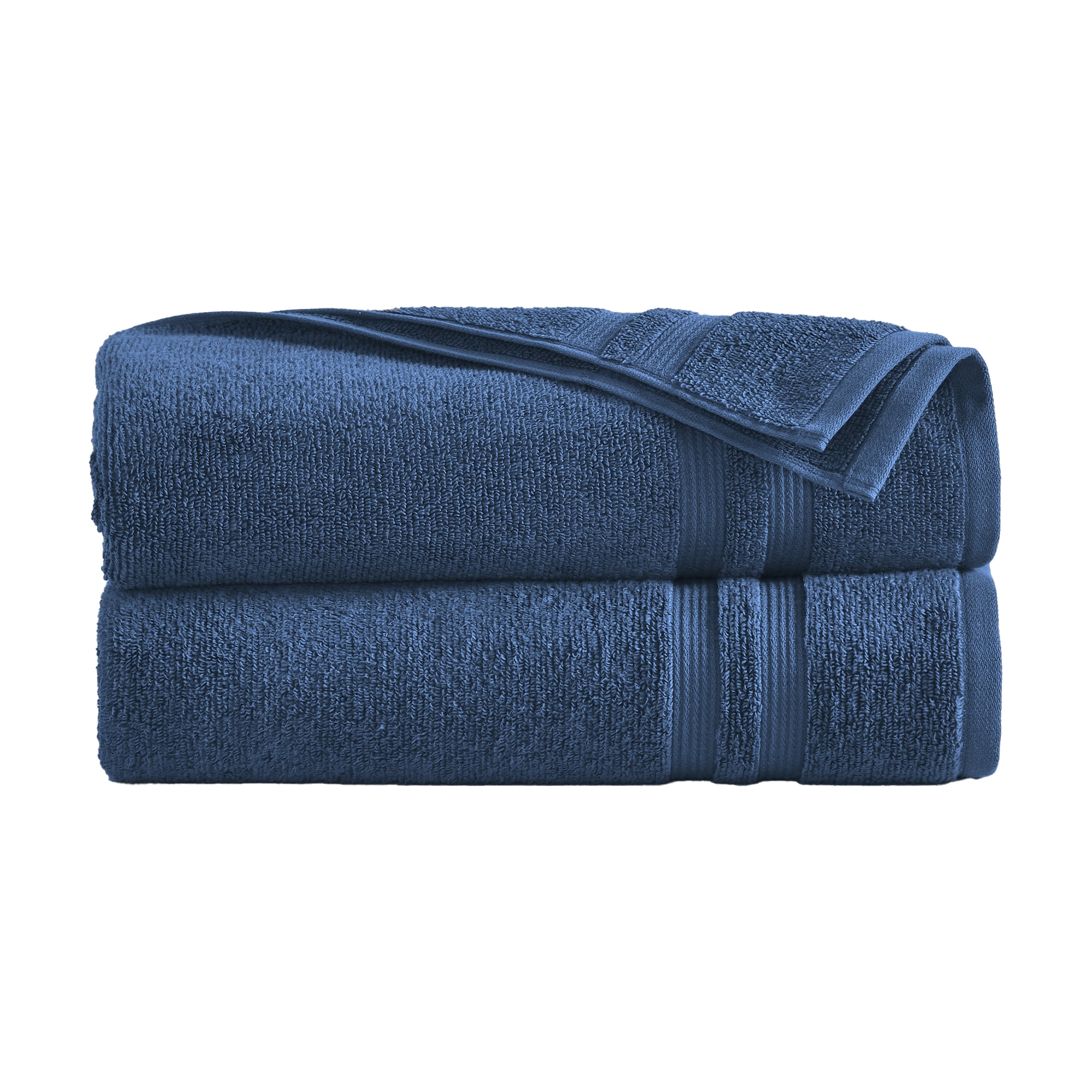 Mainstays Performance Solid 2-Piece Bath Sheet Set, Navy - Walmart.com