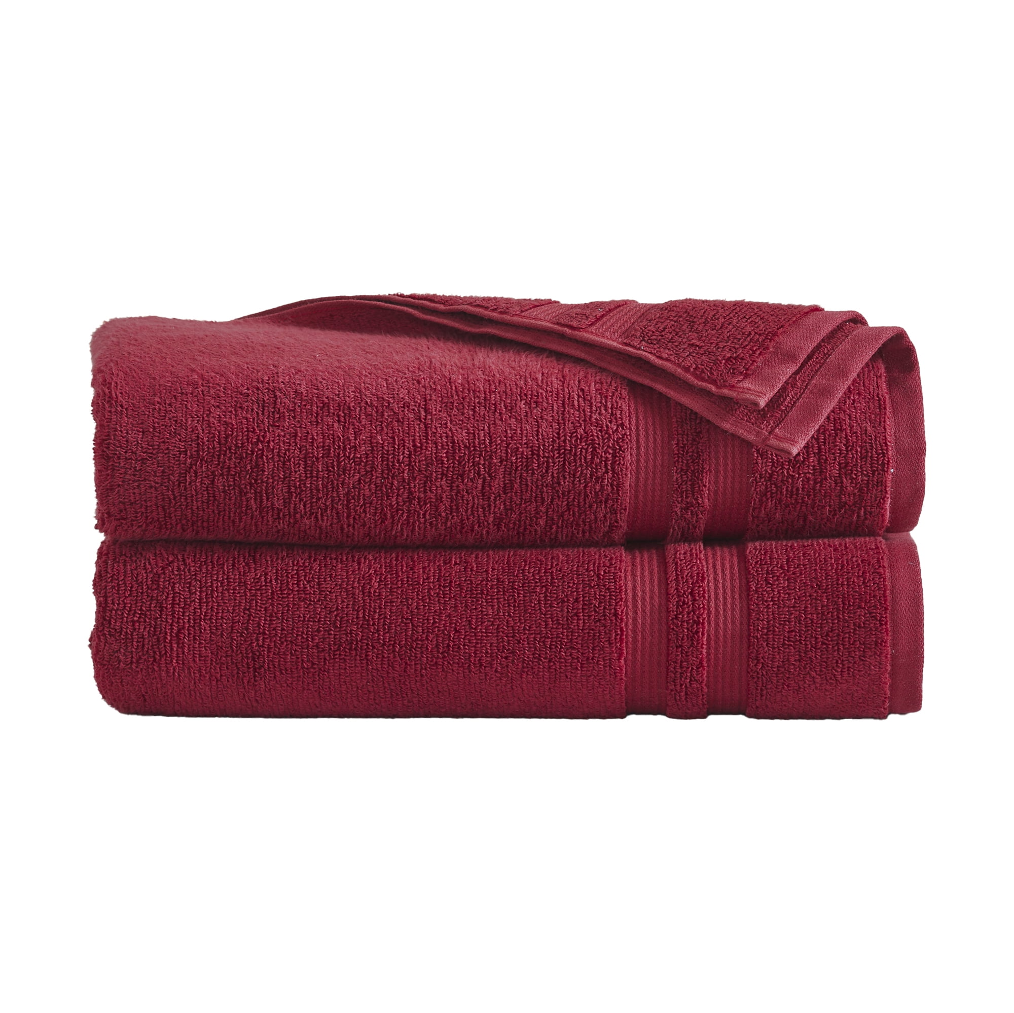 Mainstays Performance Solid 2-Piece Bath Sheet Set, Red - Walmart.com