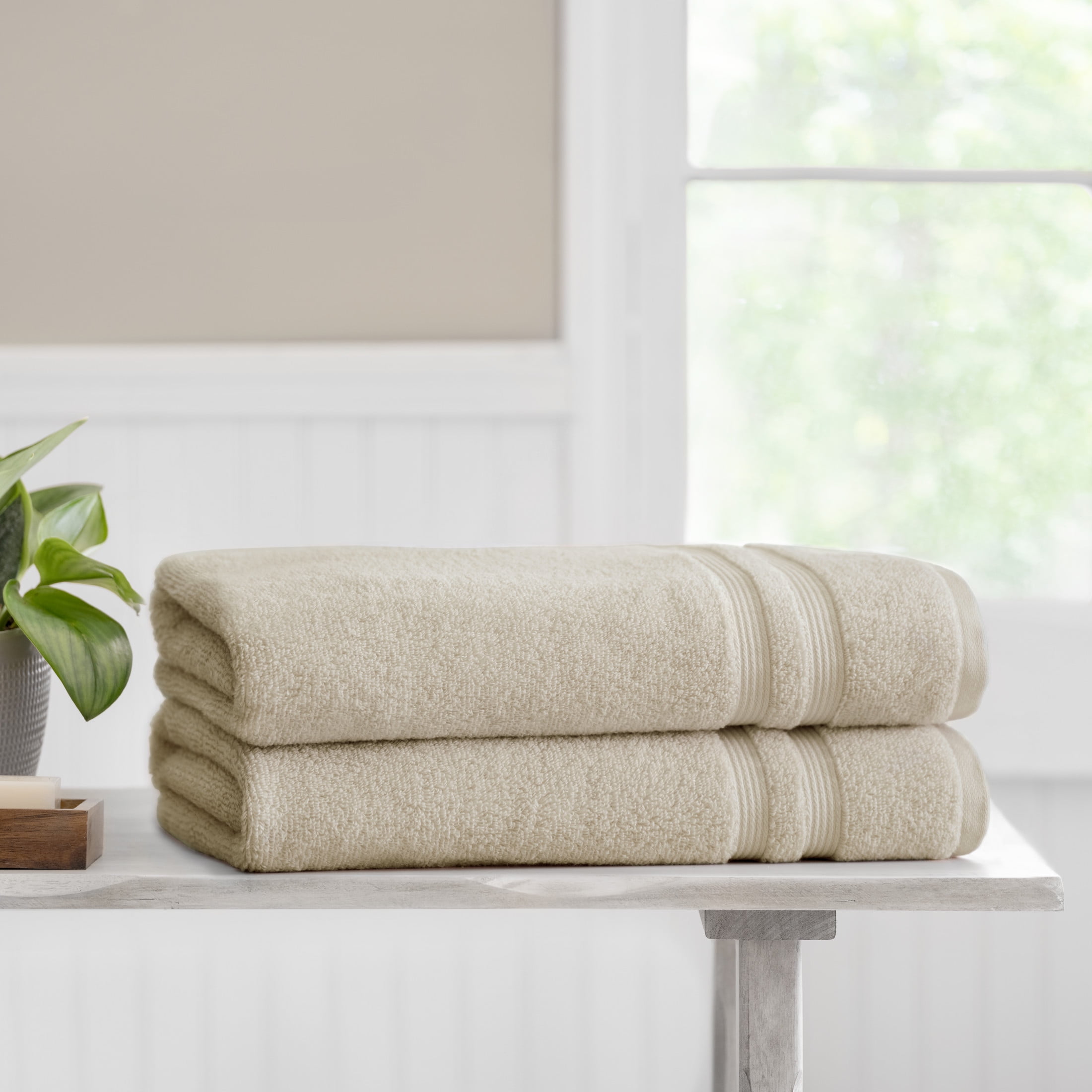 Mainstays Solid Bath Sheet Set - Extra Absorbent & Durable - Walmart.com
