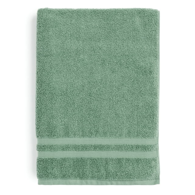 Mainstays Performance Solid Bath Sheet, 30" x 62", Green Sage - Walmart.com
