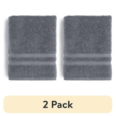 Mainstays Performance Solid 6-Piece Bath Towel Set, Grey - Walmart.com