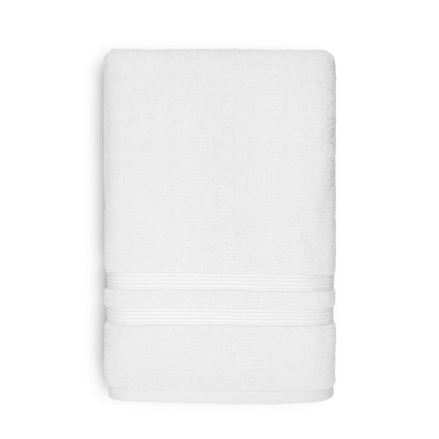 Mainstays Performance Solid Bath Sheet, 62" X 30", White - Walmart.com