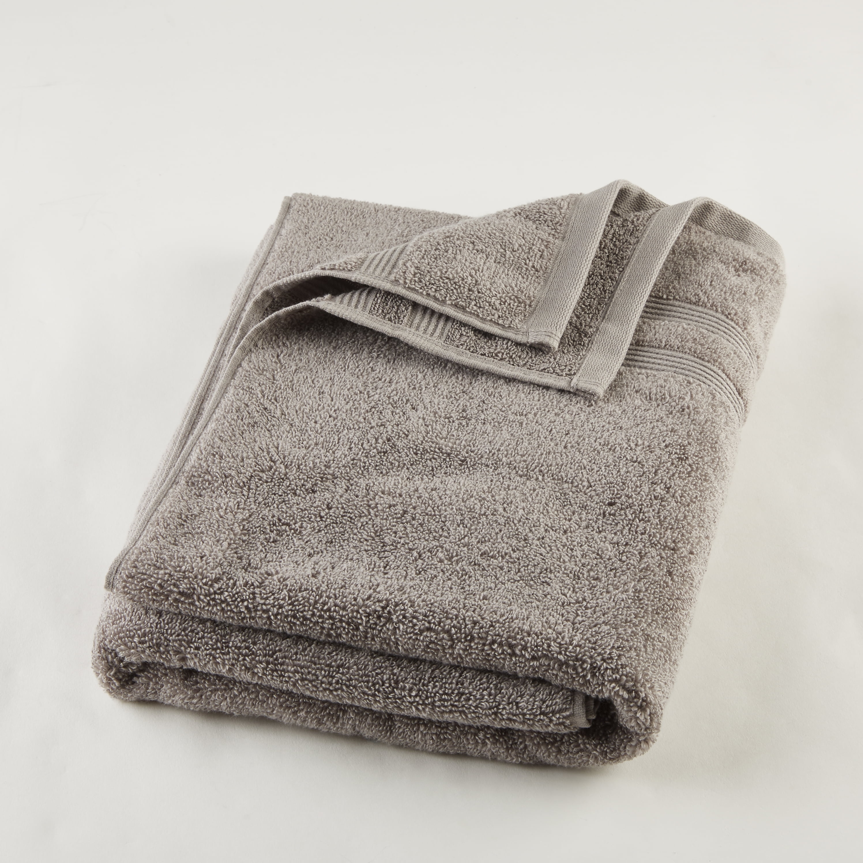 Mainstays Performance Solid Bath Towel, 54" x 30", Grey Flannel ...
