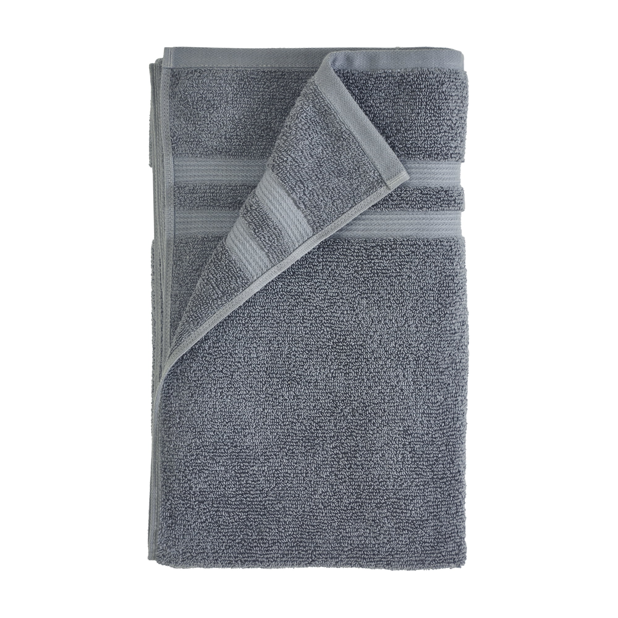 Mainstays Performance Solid Bath Towel, 54" x 30", Grey - Walmart.com