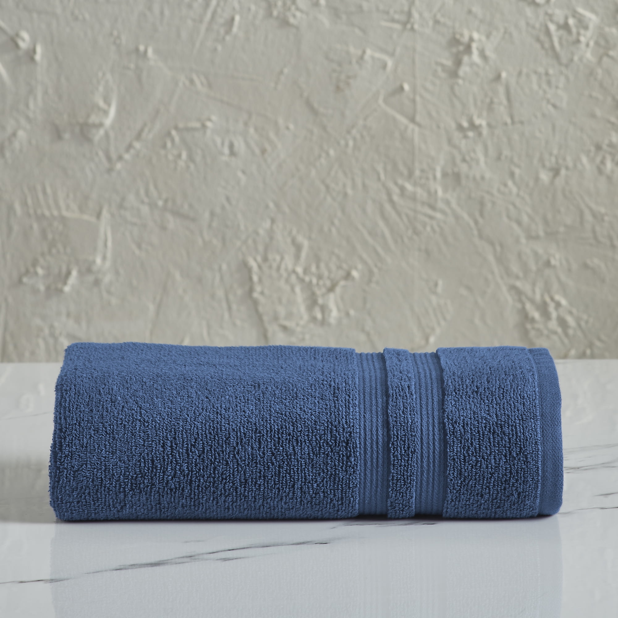 Mainstays Performance Solid Bath Towel, 54" x 30", Indigo - Walmart.com