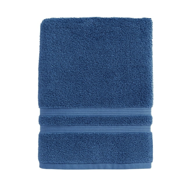 Mainstays Performance Solid Bath Towel, 54" x 30", Indigo - Walmart.com
