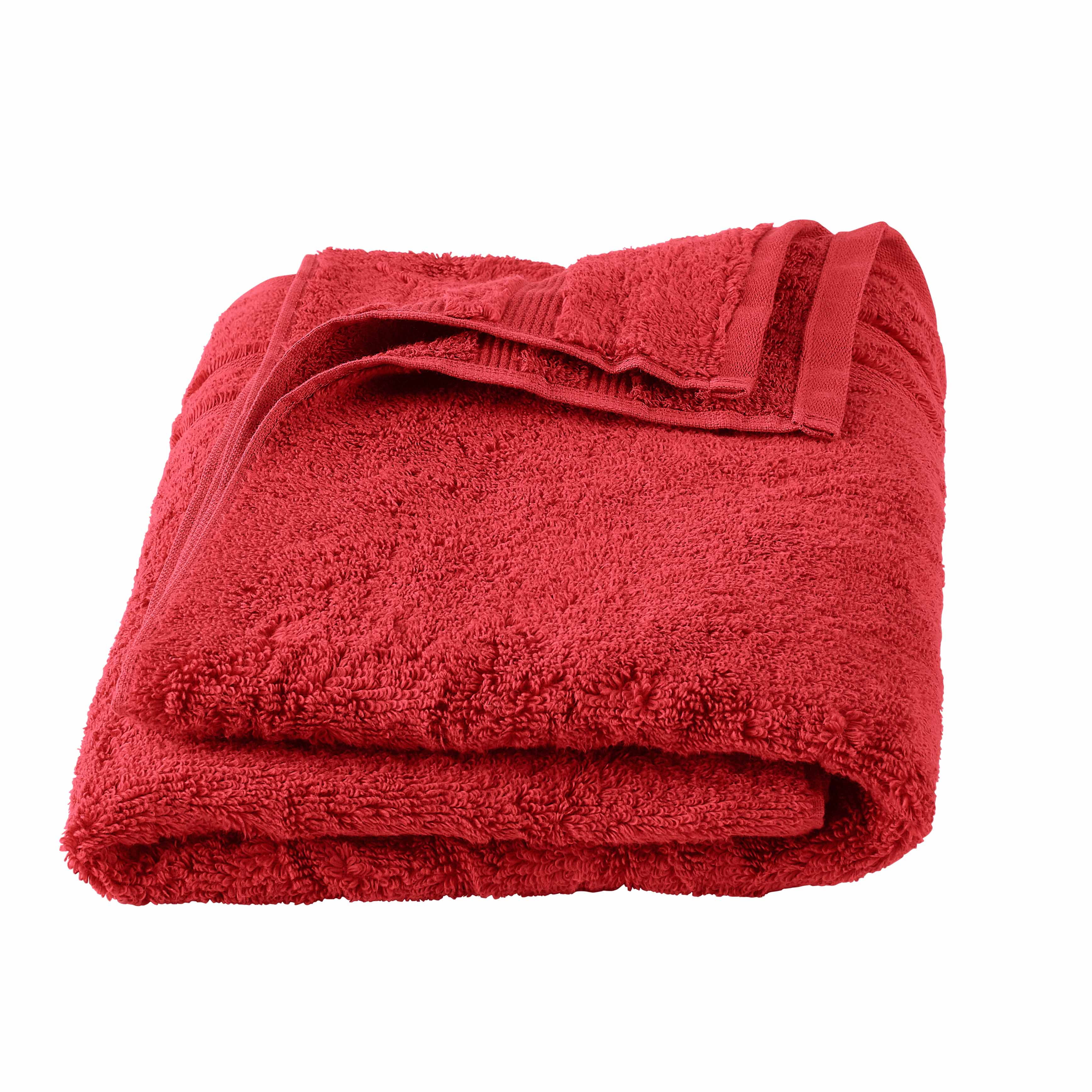 Mainstays Performance Solid Bath Towel, 54" x 30", Red Sedona - Walmart.com