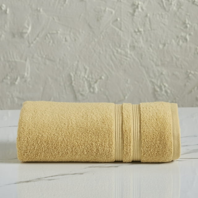 Mainstays Performance Solid Hand Towel, 26" x 16", Golden Curry ...