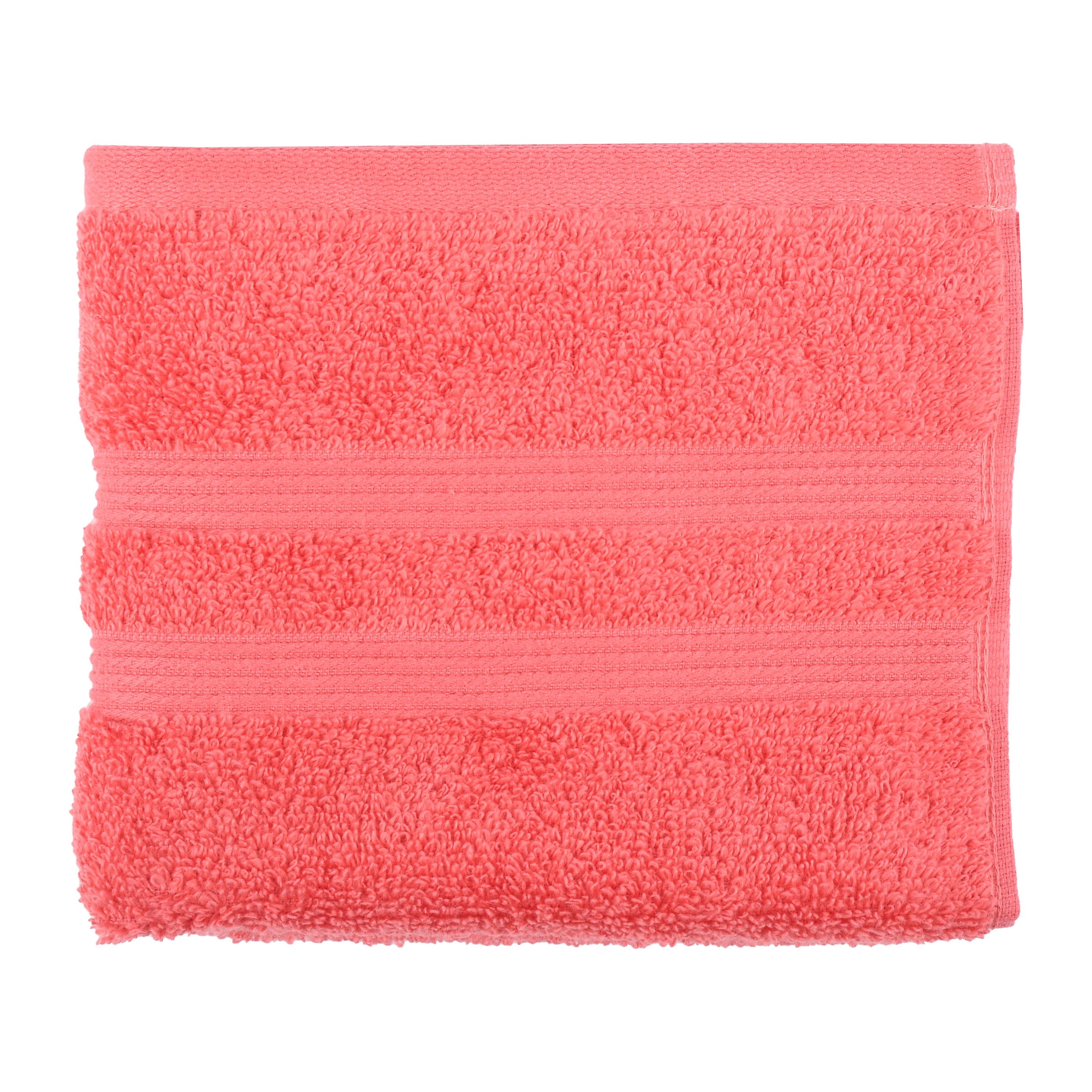 Mainstays Performance Solid Hand Towel, 26" x 16", Island Coral ...