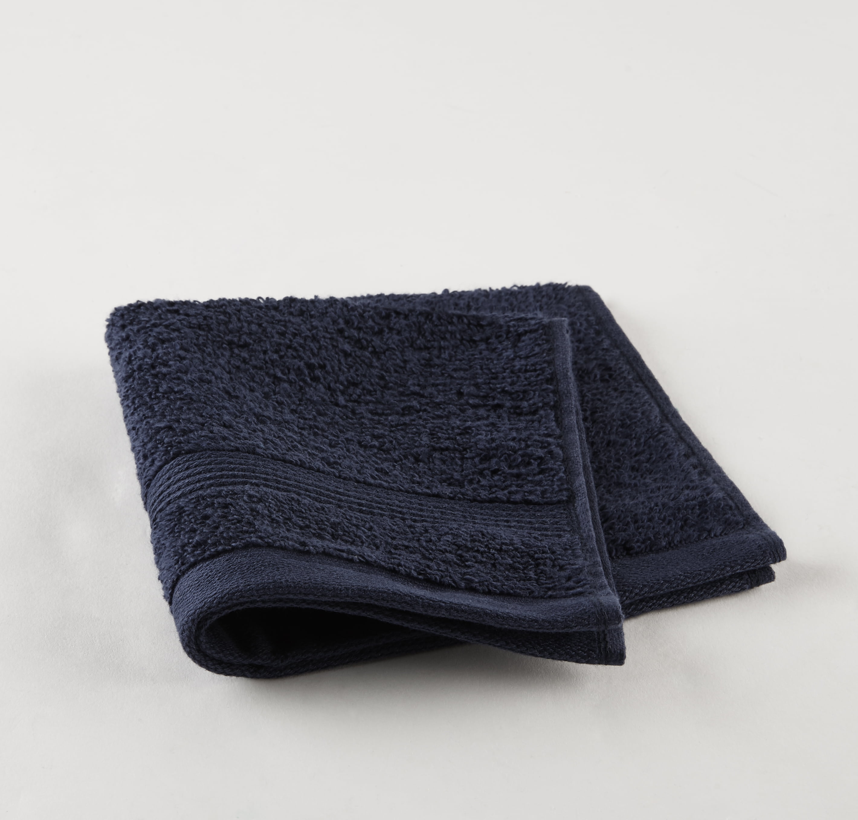 Mainstays Performance Solid Washcloth, 12" x 12", Navy - Walmart.com