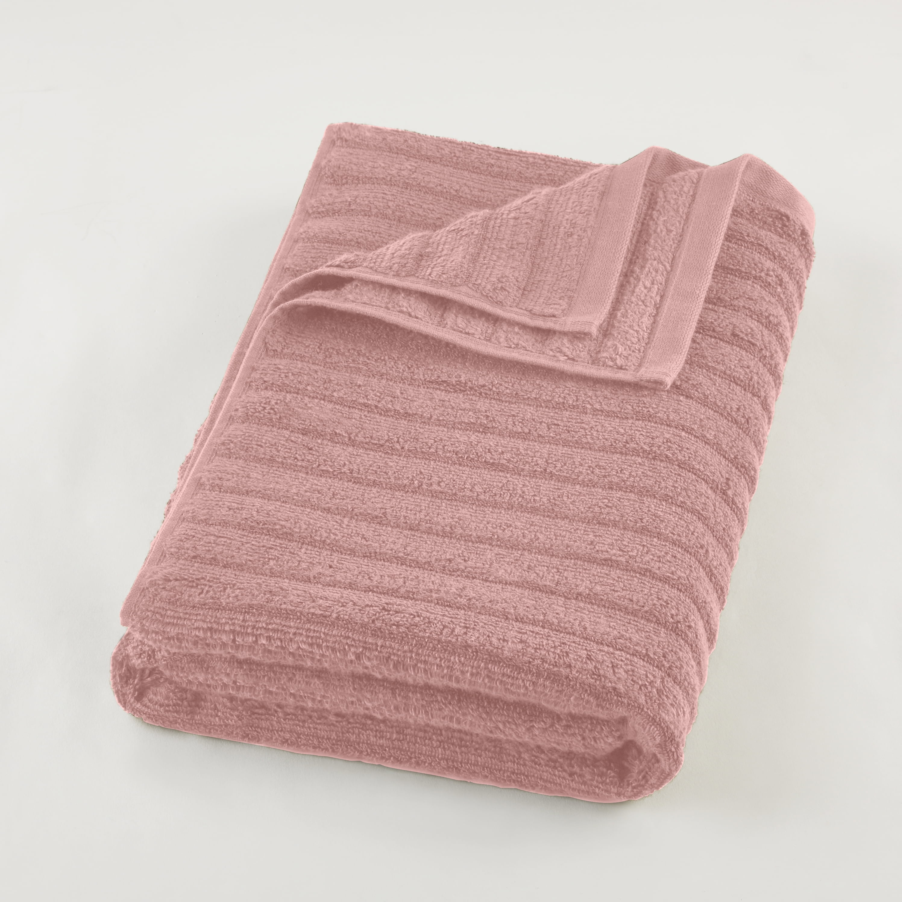 Mainstays Performance Textured Bath Sheet Dusty Rose - Walmart.com