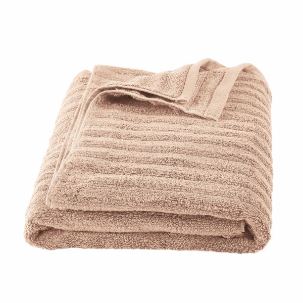 Mainstays Performance Textured Bath Towel, 54" x 30", Acorn - Walmart.com