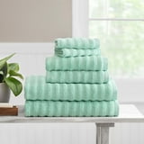 Mainstays Performance Bath Towel Set, 6-Piece, Absorbent, Durable ...