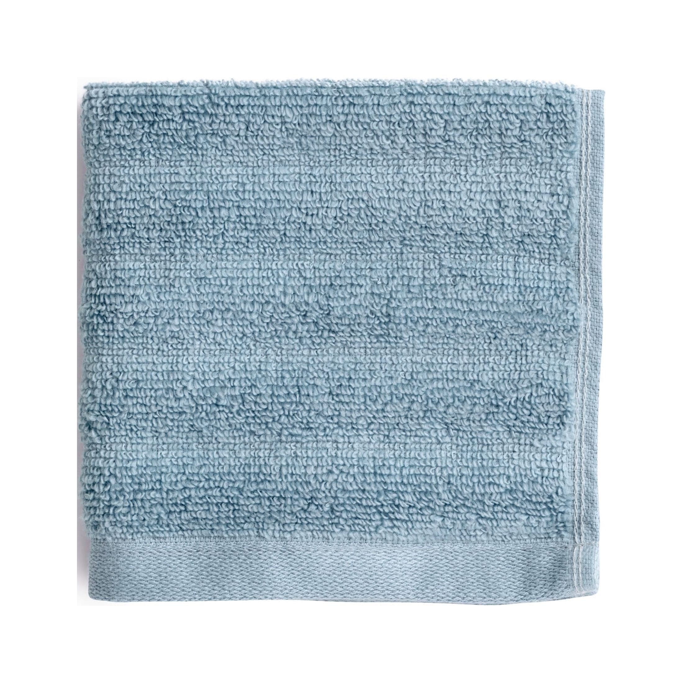 Mainstays Performance Textured Washcloth, 12" x 12", Blue Linen ...