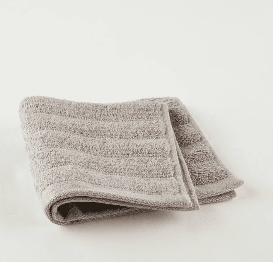 Mainstays Performance Textured Washcloth, 12" x 12", Grey Flannel ...