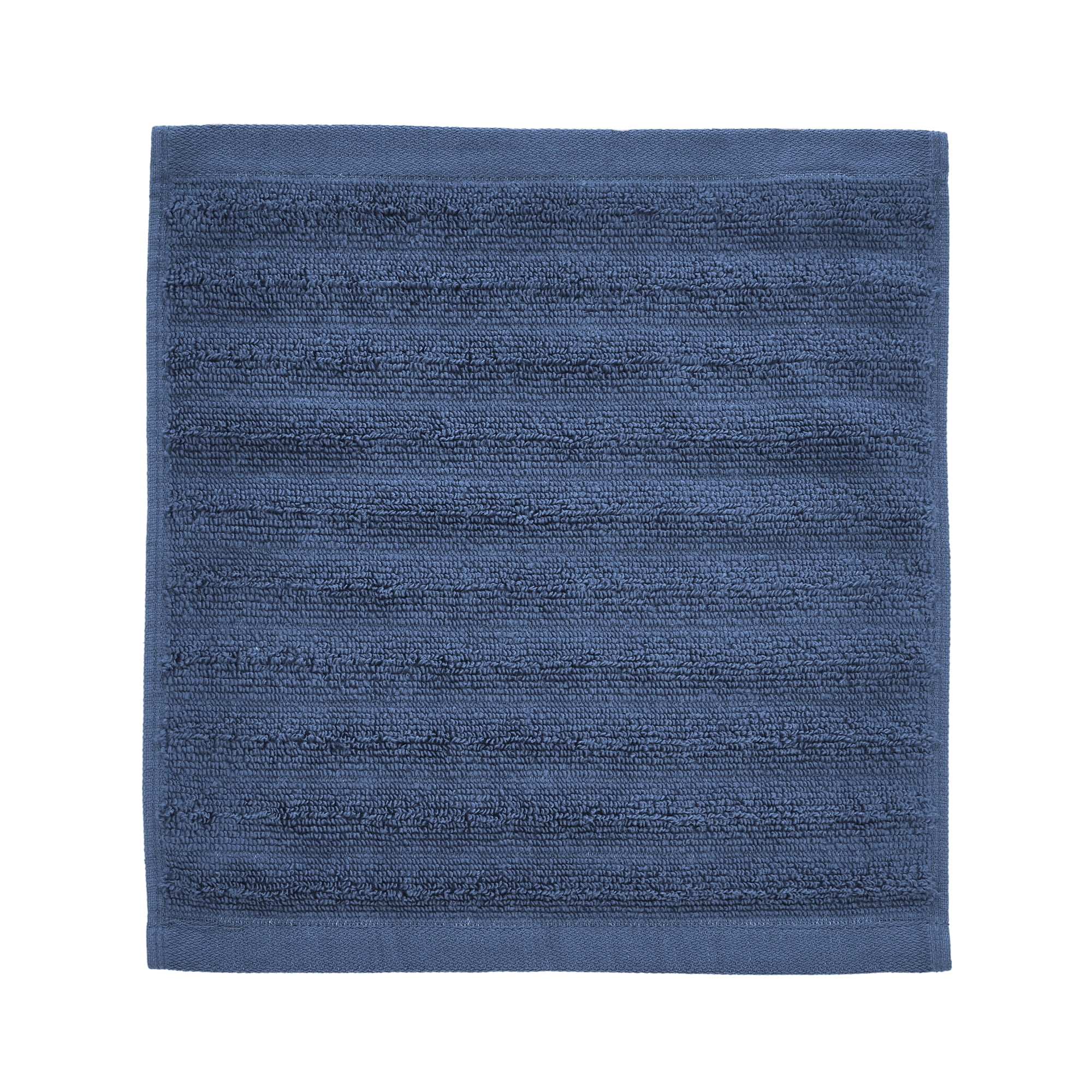 Mainstays Performance Textured Washcloth, 12" x 12", Navy - Walmart.com