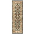 Mainstays Persian Border Medallion Loop Print Rust Brown Indoor Runner ...