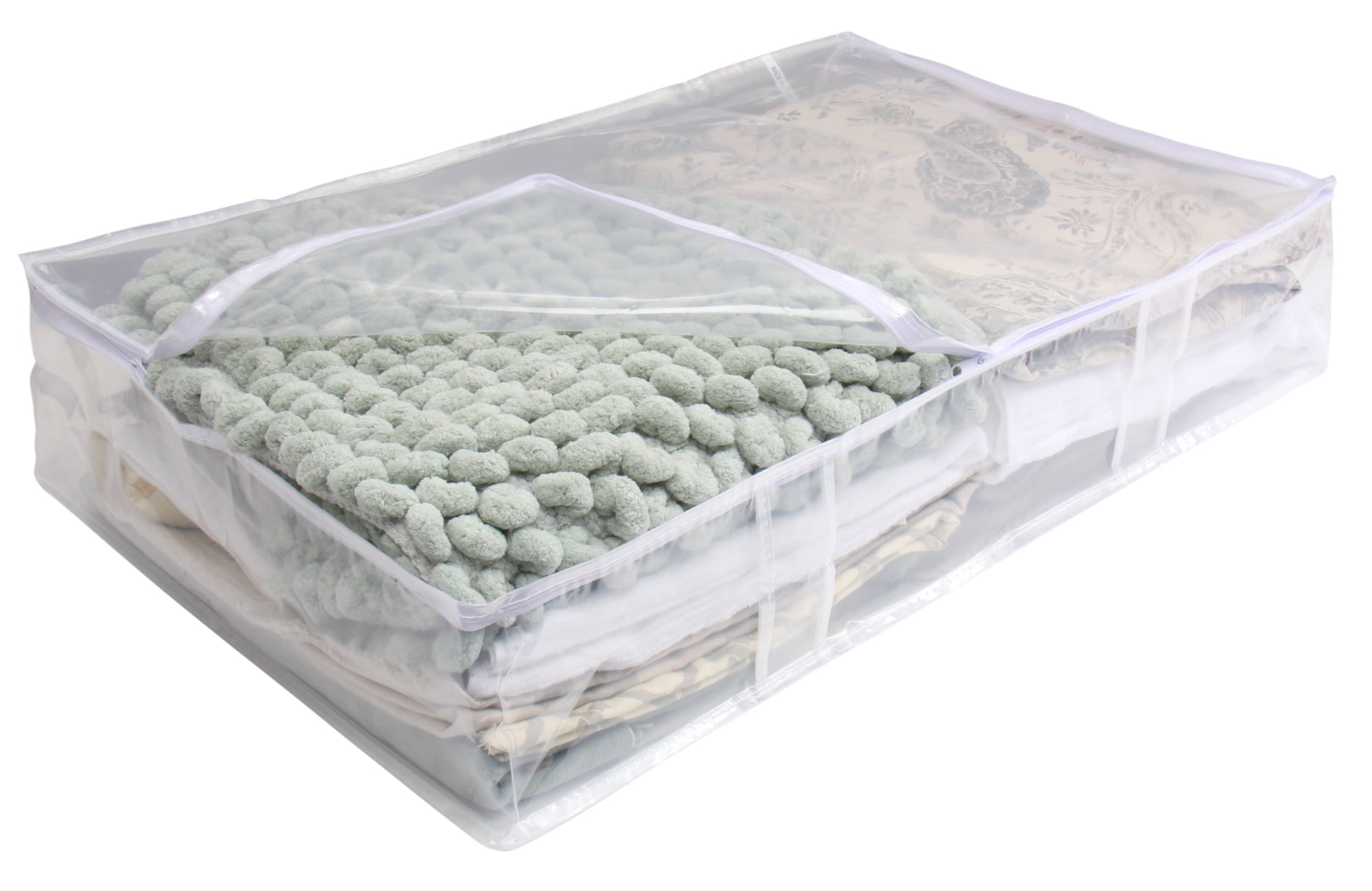 Mainstays Underbed Storage Organizer Durable Strong Clear Peva Material ...