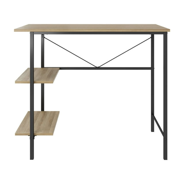 Mainstays Pierce 30 inch Tall Storage Desk, Oak - Walmart.com