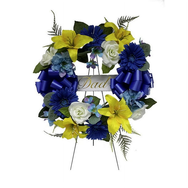 Mainstays Plastic Ms Dad Wreath, 17" (Multi-color) - Walmart Business ...