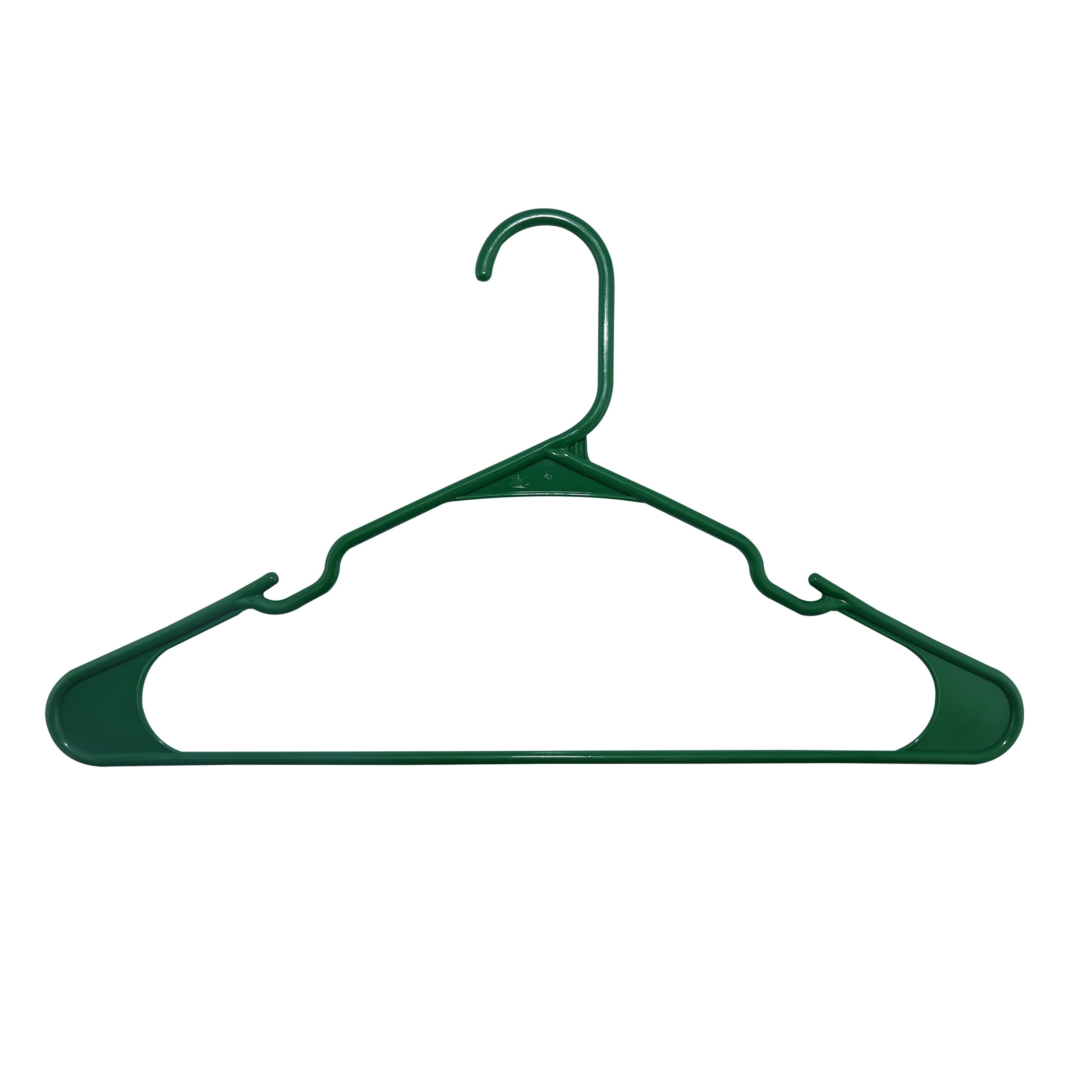 Mainstays Plastic Notched Adult Hangers for Any Clothing Type, Carpet ...