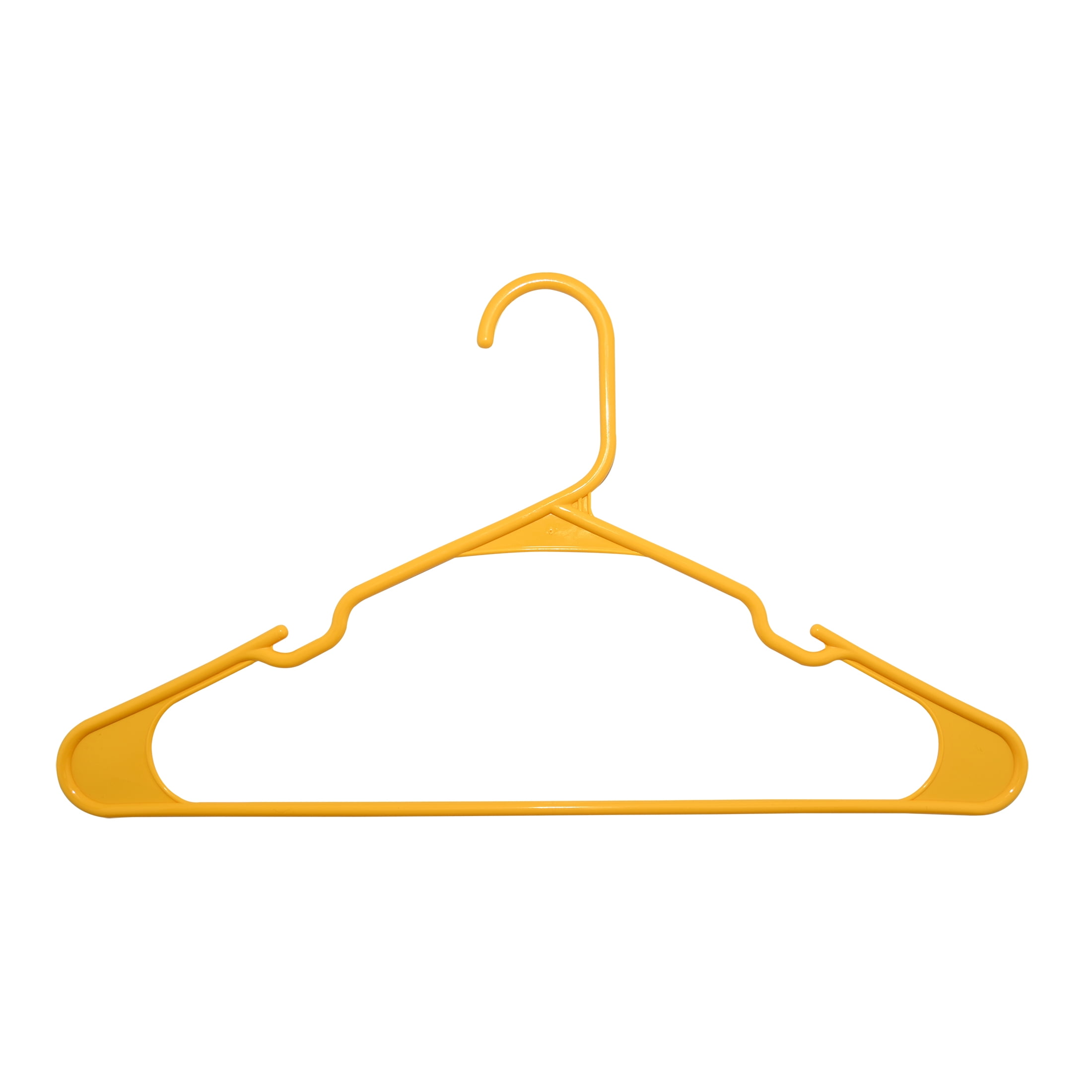 Mainstays Plastic Notched Adult Hangers for Any Clothing Type ...