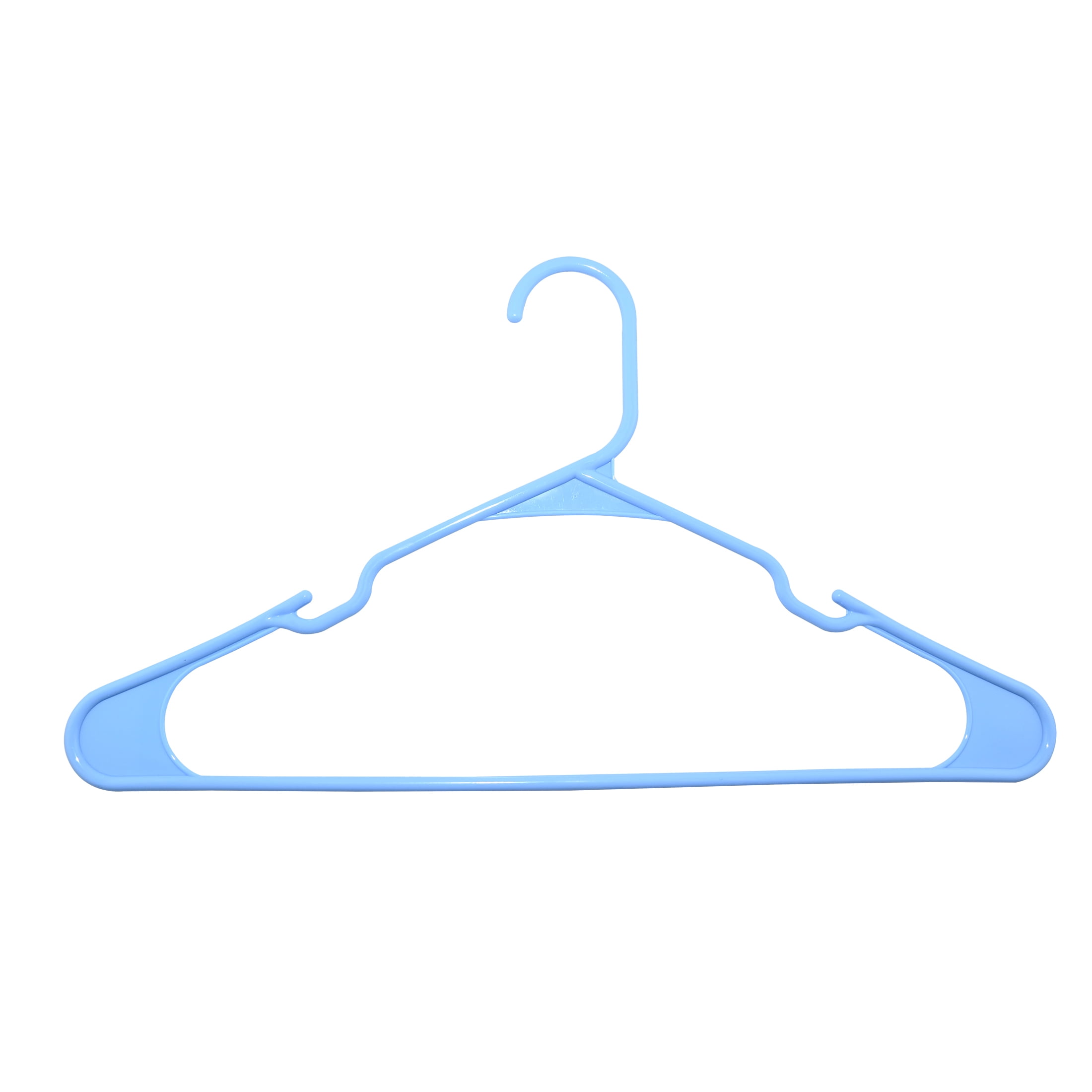 Mainstays Plastic Notched Adult Hangers for Any Clothing Type, Victory ...