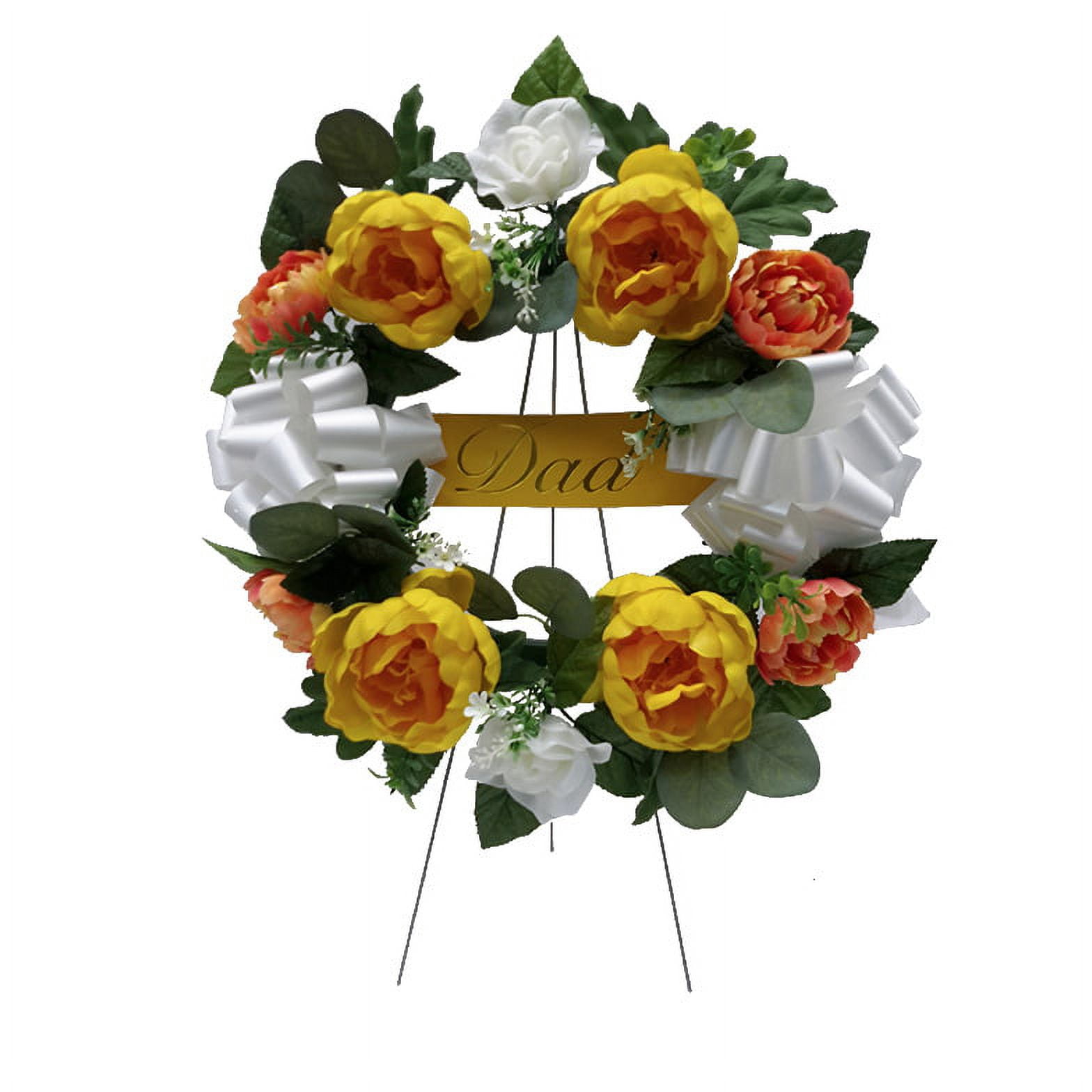 Mainstays Polyester Ms Dad Wreath, 17" (Multi-color) - Walmart Business ...