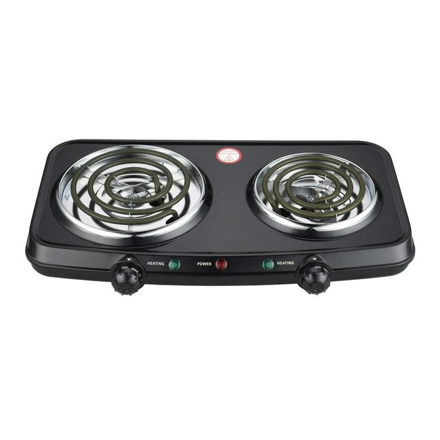 Mainstays Portable Double Burner and Hot Plate, 120V~ 1800W - Walmart.com