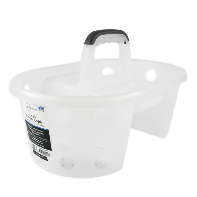 Mainstays Portable Shower Caddy Frosty Plastic - Walmart.com