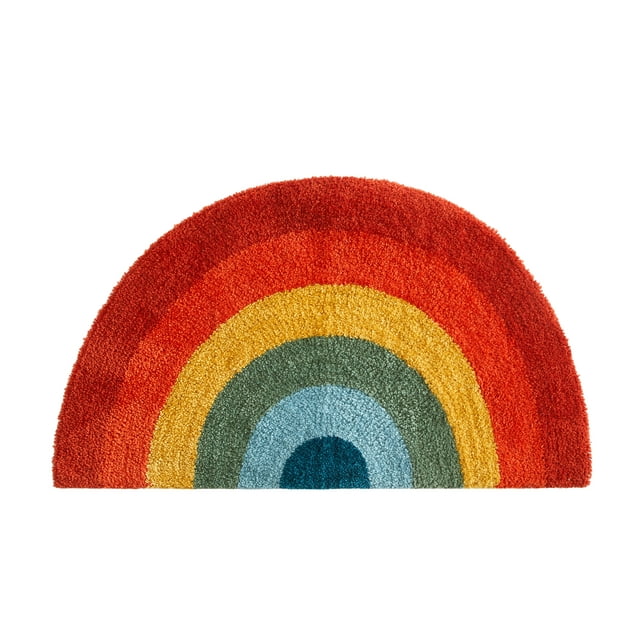 Mainstays Rainbow Shaped Bedroom Rug 20 x 30 Inches - Walmart.com