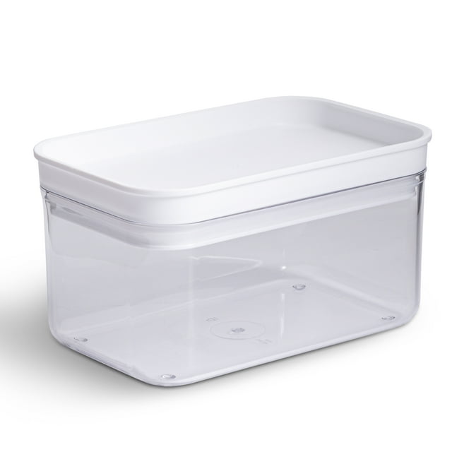 Mainstays Rectangular Plastic Food Storage Canister - Small - 6.61" x 4 ...