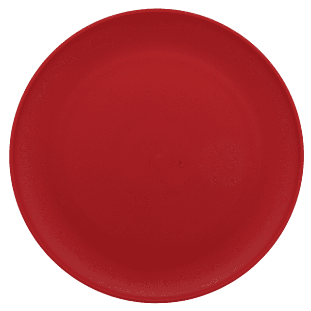 Mainstays - Red Round Plastic Plate, 10.5-inch - Walmart.com