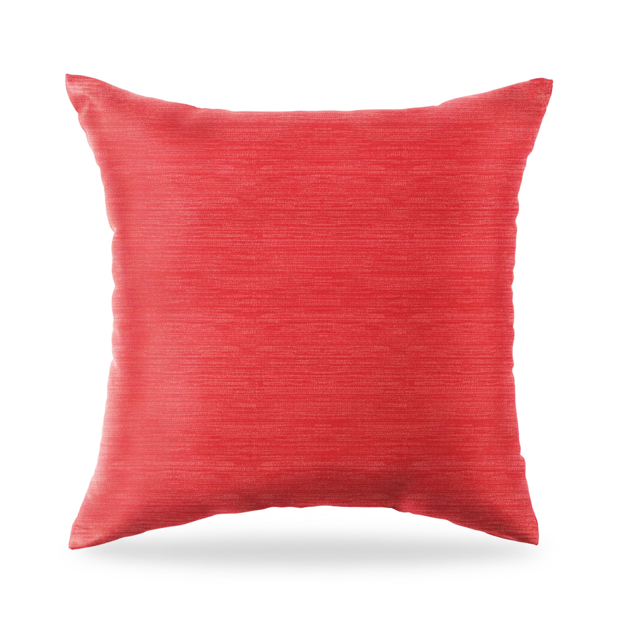 Mainstays 16 in x 16 in Red Solid Texture Outdoor Pillow, Red - Walmart.com