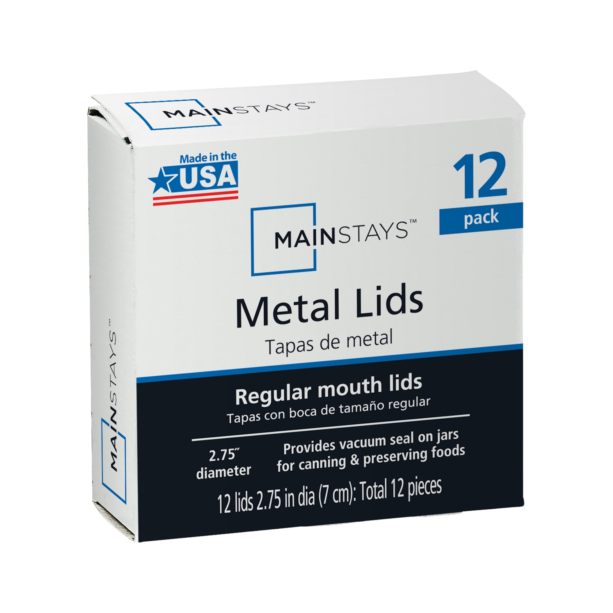 Mainstays Regular Mouth Jar Lids, 12pk - Walmart.com