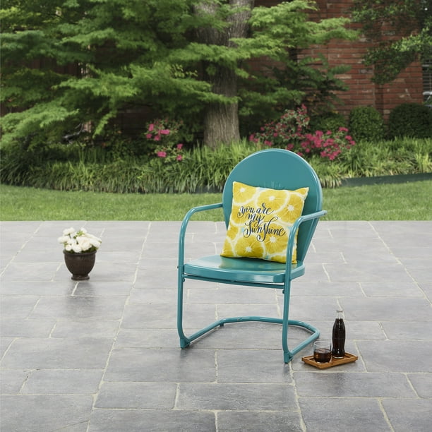Mainstays Retro C-Spring Outdoor Rocking Motion Chair - Walmart ...